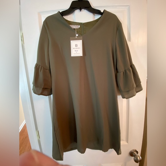 Dresses | Nwt Army Green Dress | Poshmark